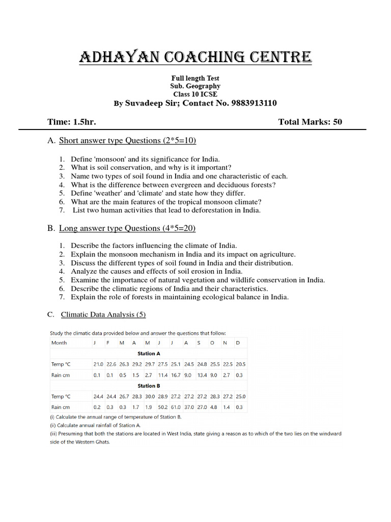 Adhayan Coaching Centre | PDF