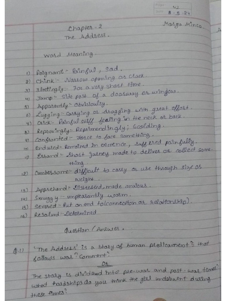 Chapter The Address | PDF