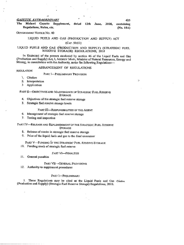 SFR Regulations | PDF