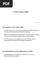 Sikh Gurus Timeline and Contributions | PDF