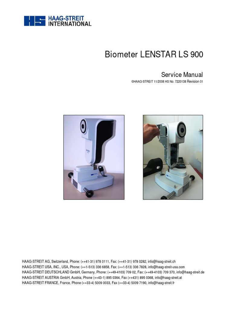ServiceManual LS900 | PDF | Human Eye | Electrical Connector