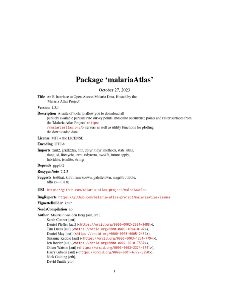 Malaria Atlas | PDF | Computer Science | Computer Graphics