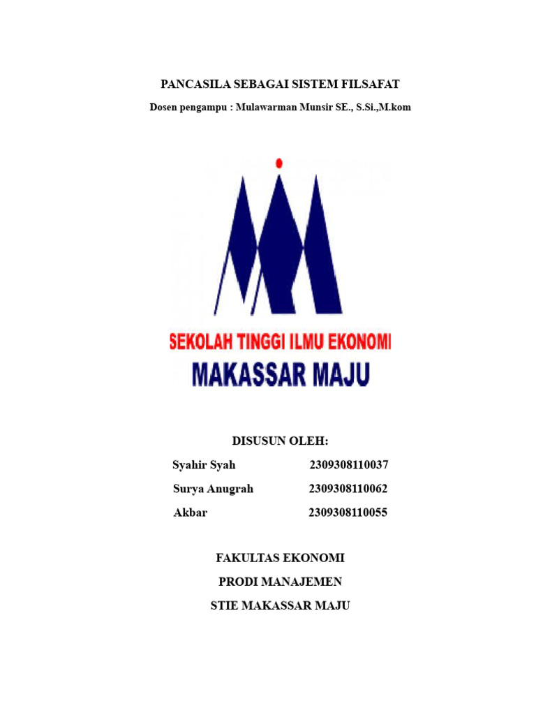Pancasila Sebagai Sistem Filsafat | PDF | Sains & Matematika