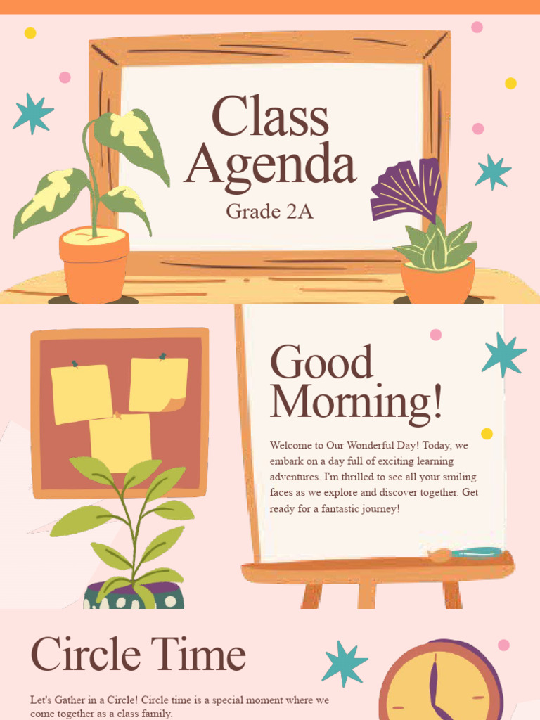 Class Agenda: Grade 2A | PDF | Origami