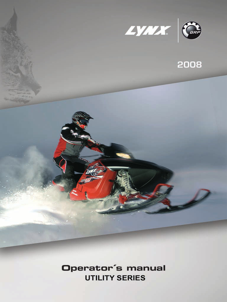 Lynx Yeti 550 Instruktionsbok | PDF