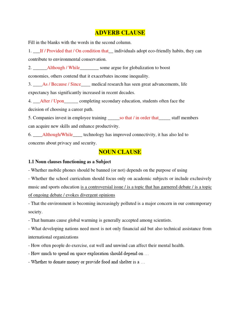 Lesson-4 Grammar-Structures KEY | PDF | Clause | Logging