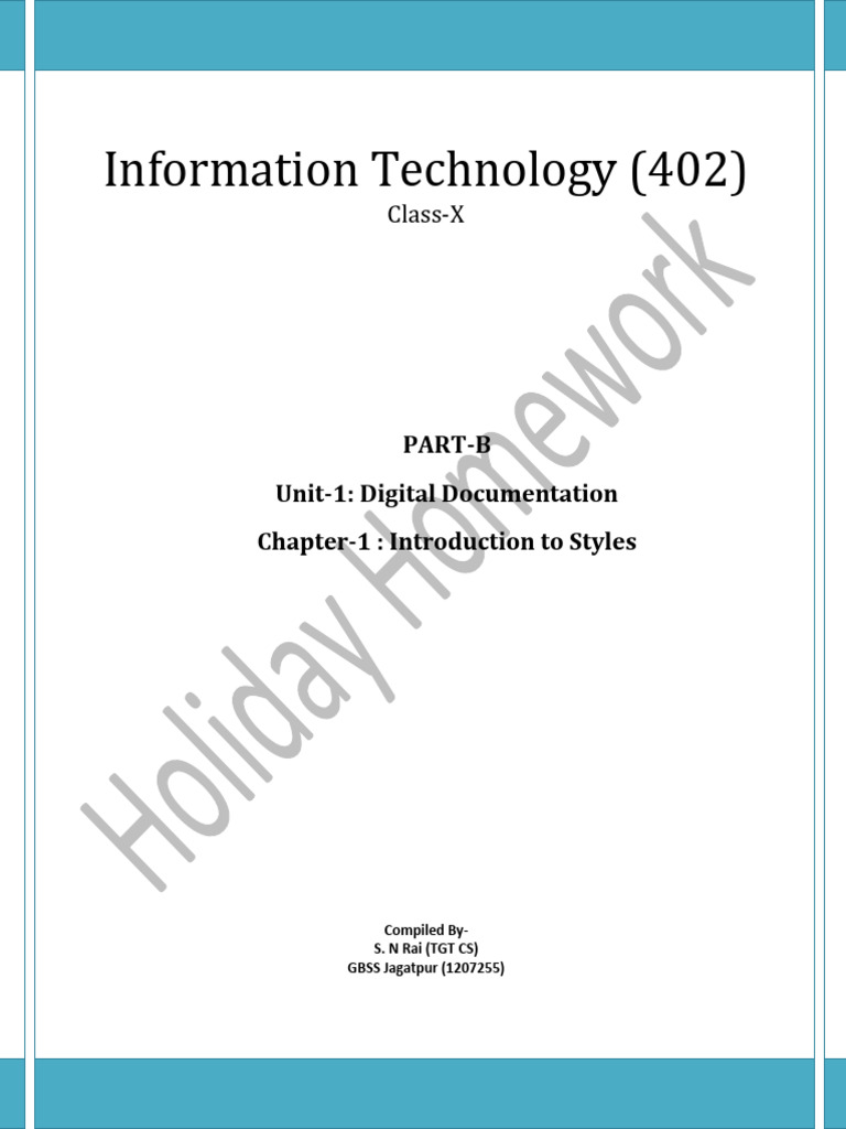 Chapter-1 Introduction To Styles | PDF | Paragraph | Window (Computing)