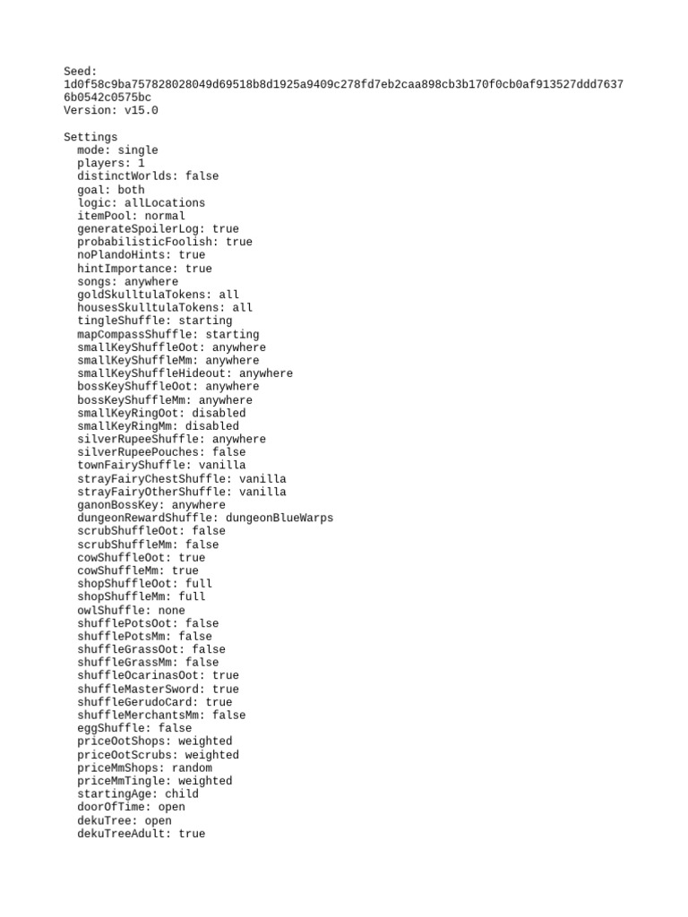 OoTMM Spoiler BkY3zfoy | PDF