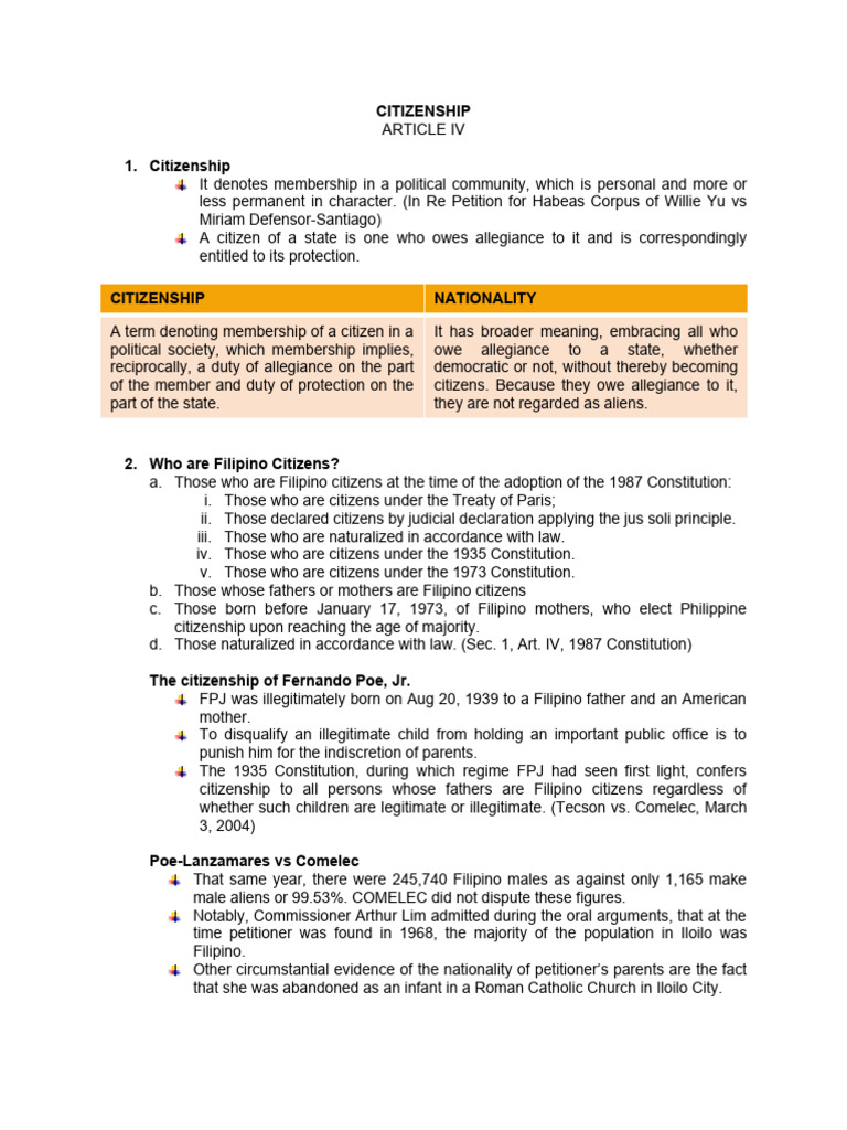 Citizenship | PDF | Naturalization | Citizenship Citizenship | PDF | Naturalization | Citizenship