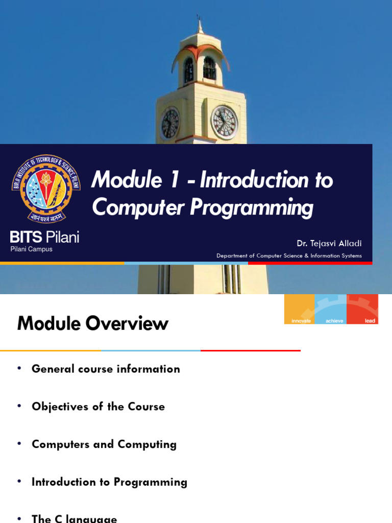 Module 1 - Introduction To Computing Programming | PDF | Computer Data ... Module 1 - Introduction To Computing Programming | PDF | Computer Data ...