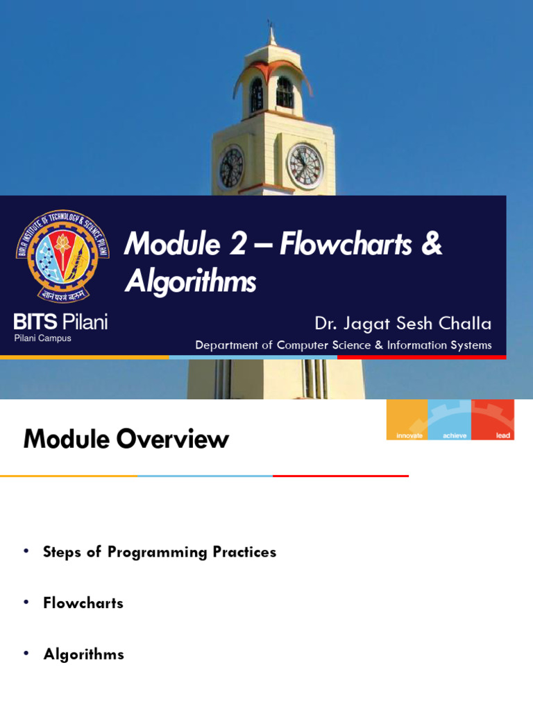 Module 2 - Flowcharts and Algorithms | PDF | Algorithms | Computer Science Module 2 - Flowcharts and Algorithms | PDF | Algorithms | Computer Science