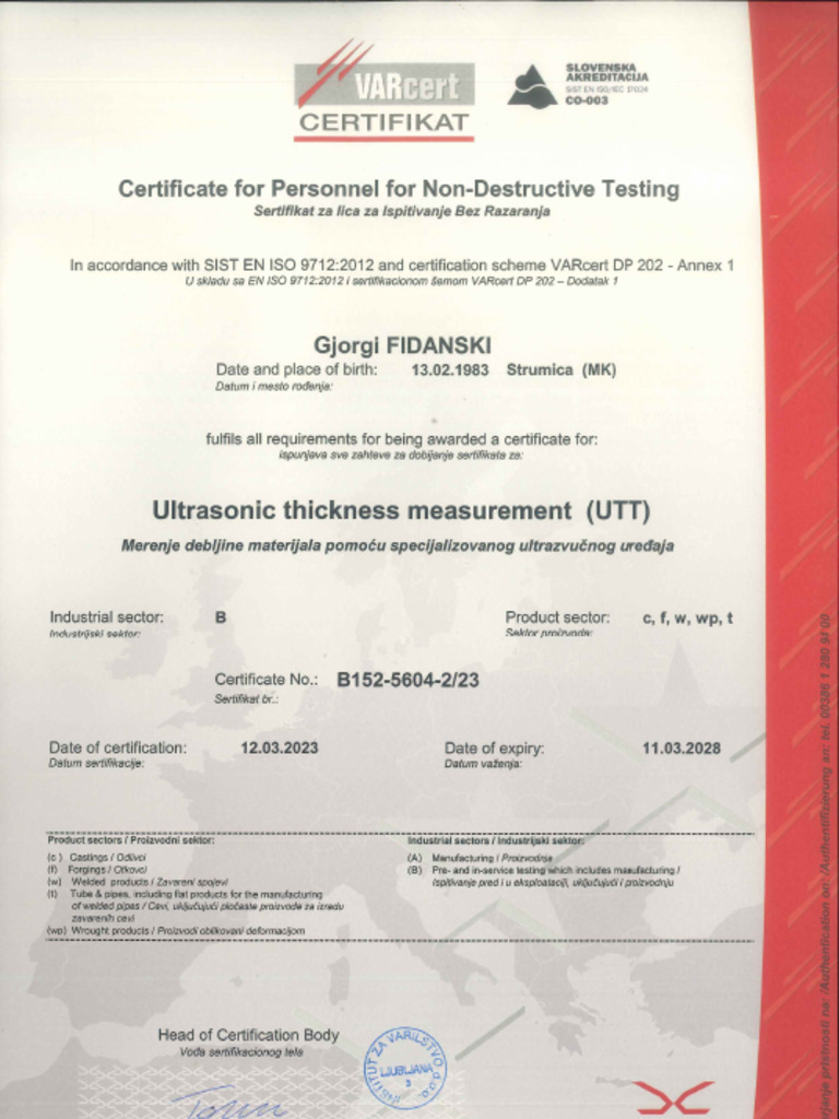 UTT Gjorgi Fidanski | PDF