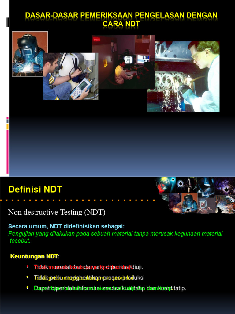 Dasar-Dasar NDT (PT, MT, Dan UT) | PDF