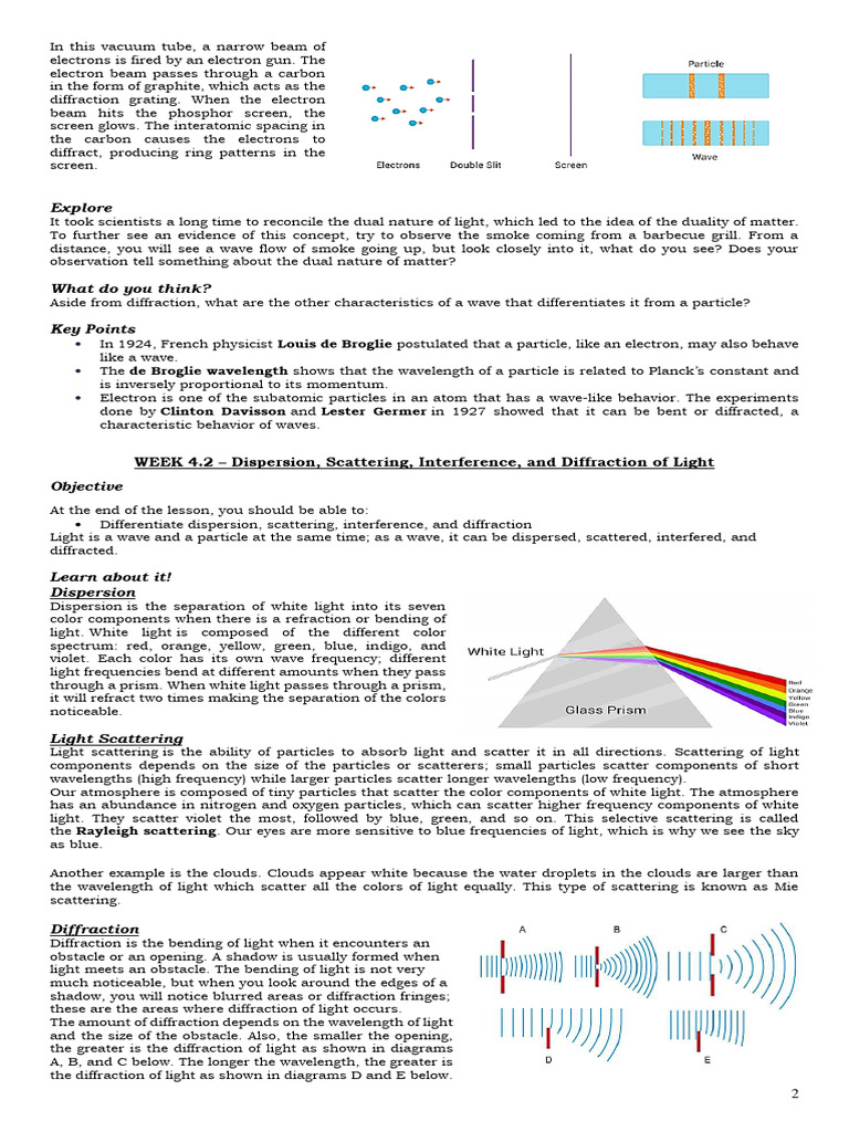 Q4 Physical Science Lesson 3 4 | PDF | Rainbow | Diffraction