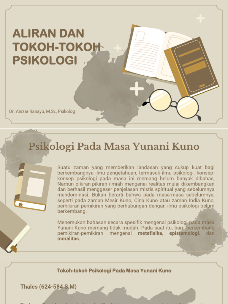 Aliran Dan Tokoh-Tokoh Psikologi | PDF