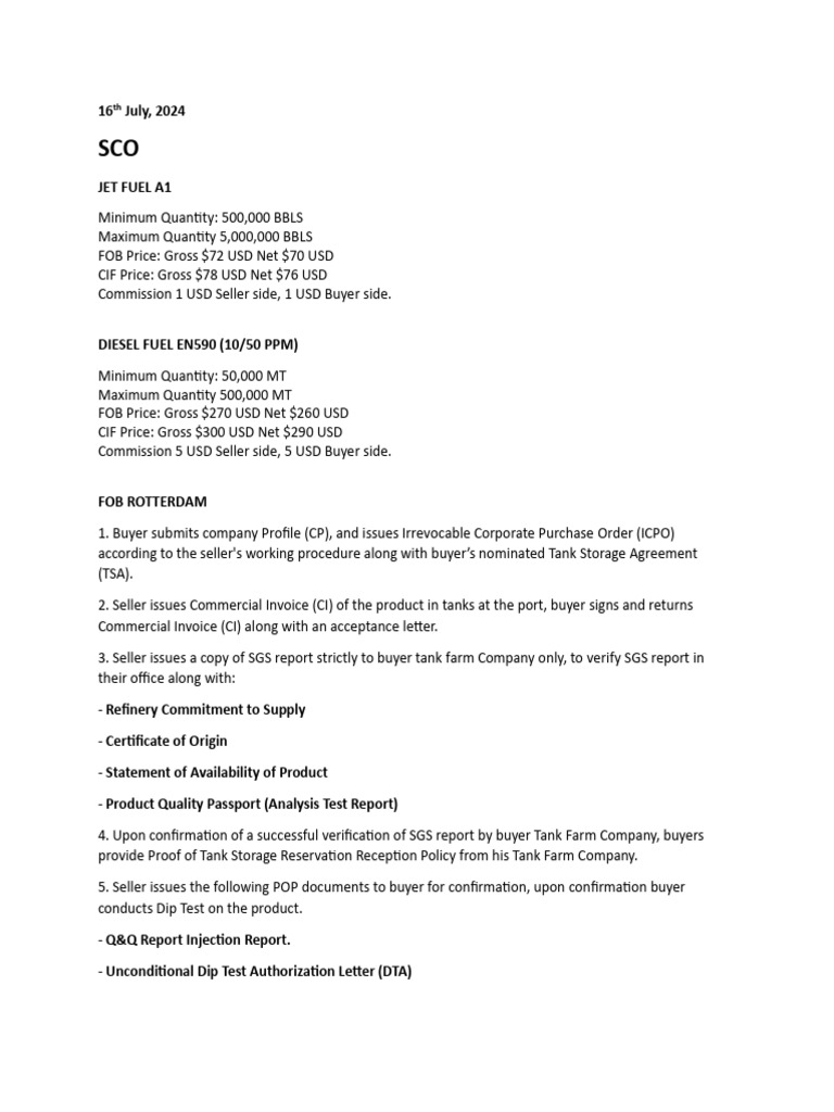 Sco - SGS Procedure | PDF