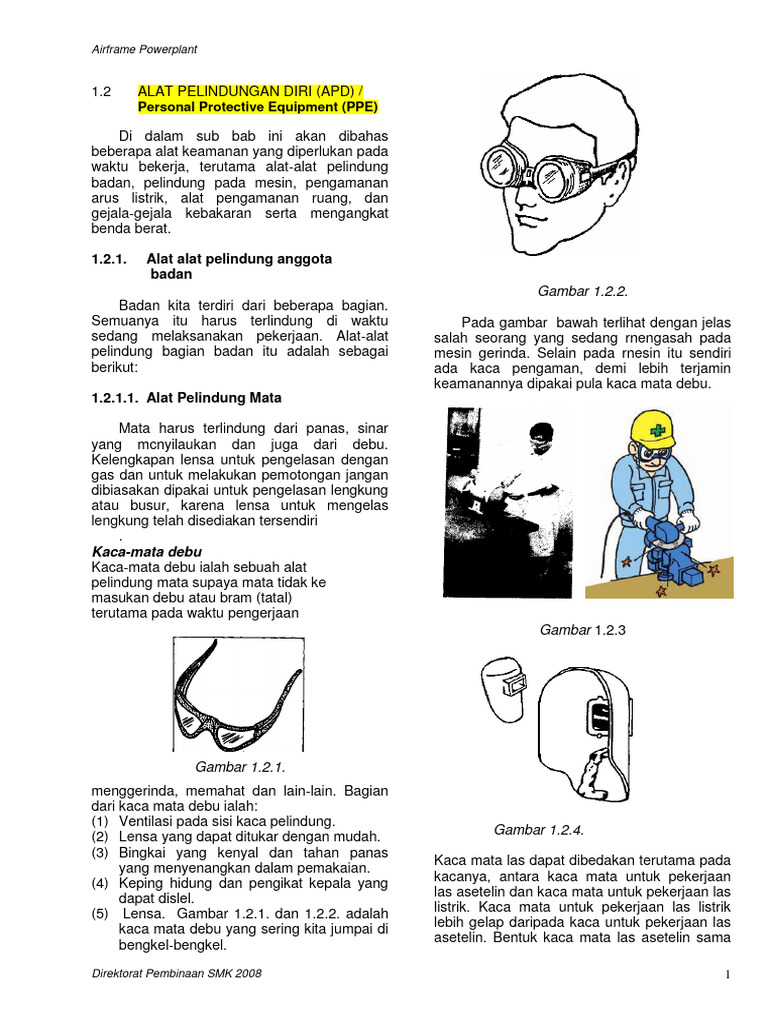 APD Atau PPE Terhardap Keselamatan Kerja | PDF