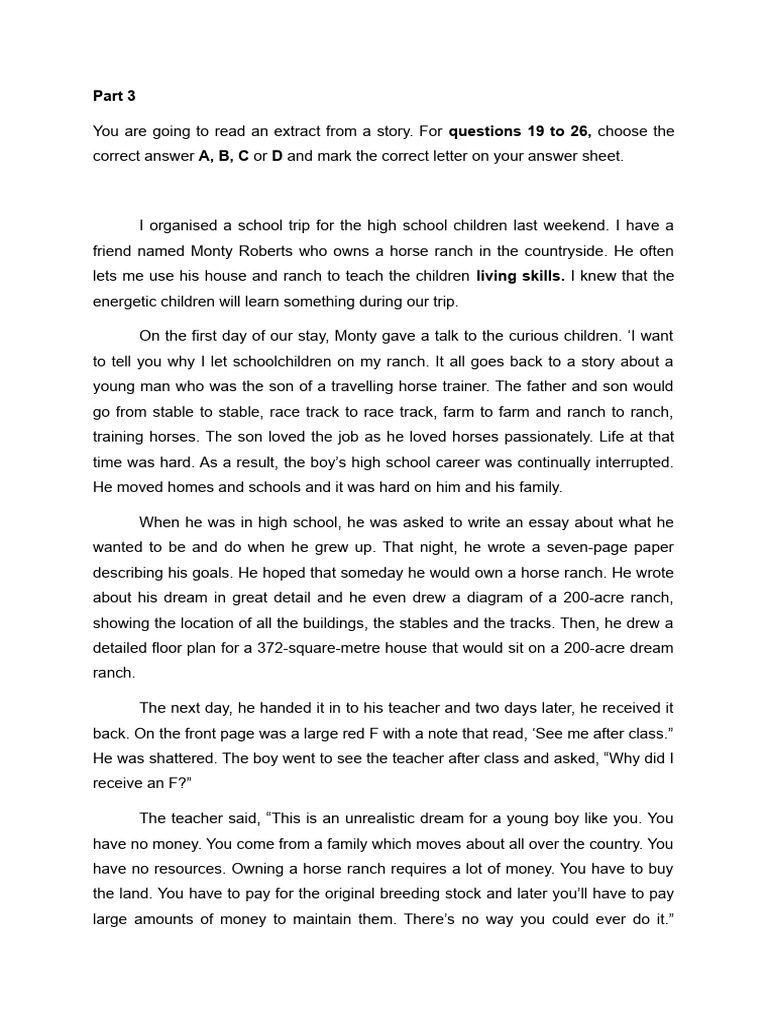 COMPREHENSION PART 3 ( SET 2) | PDF