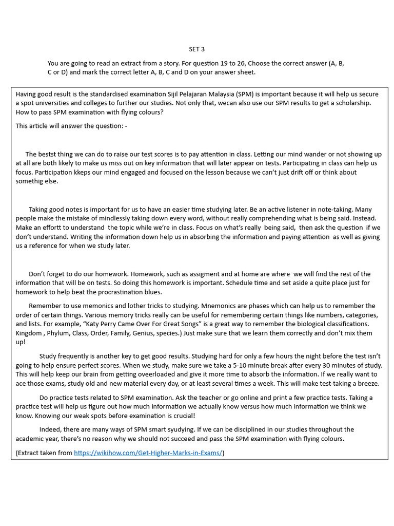 Comprehension Part 3 | PDF | Career & Growth | Self-Improvement