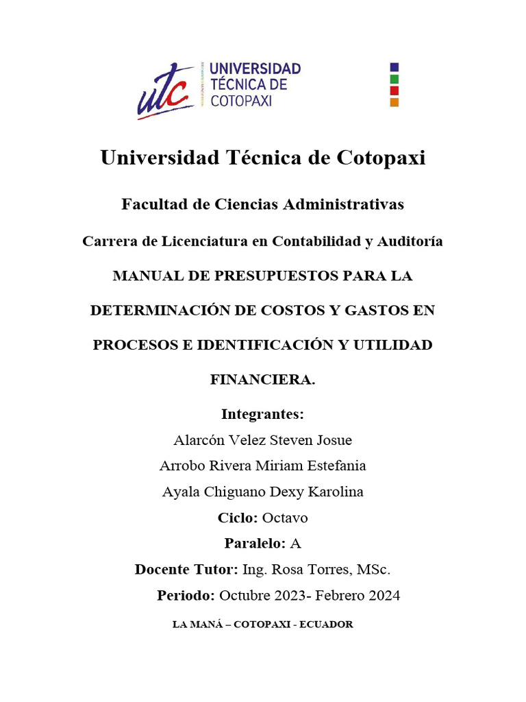 Manual de Presupuestos | PDF | Business | Presupuesto