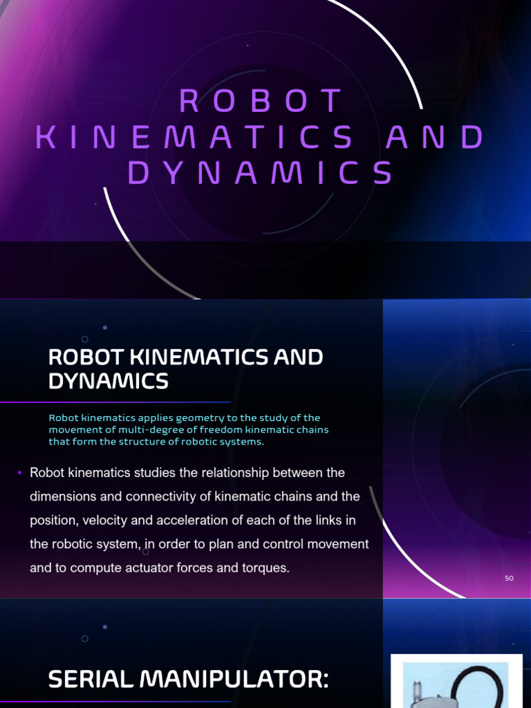 Robot Kinematics and Dynamics | PDF | Kinematics | Robotics