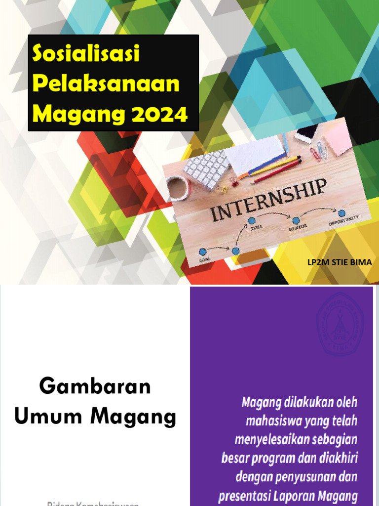 Panduan Magang Mahasiswa STIE Bima 2024 | PDF | Bisnis
