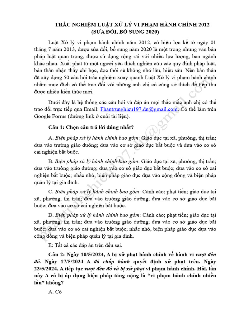 (123doc) - 50-Cau-Hoi-Trac-Nghiem-Co-Dap-An-Tim-Hieu-Luat-Xu-Ly-Vi-Pham-Hanh-Chinh-2012-Sua-Doi ...