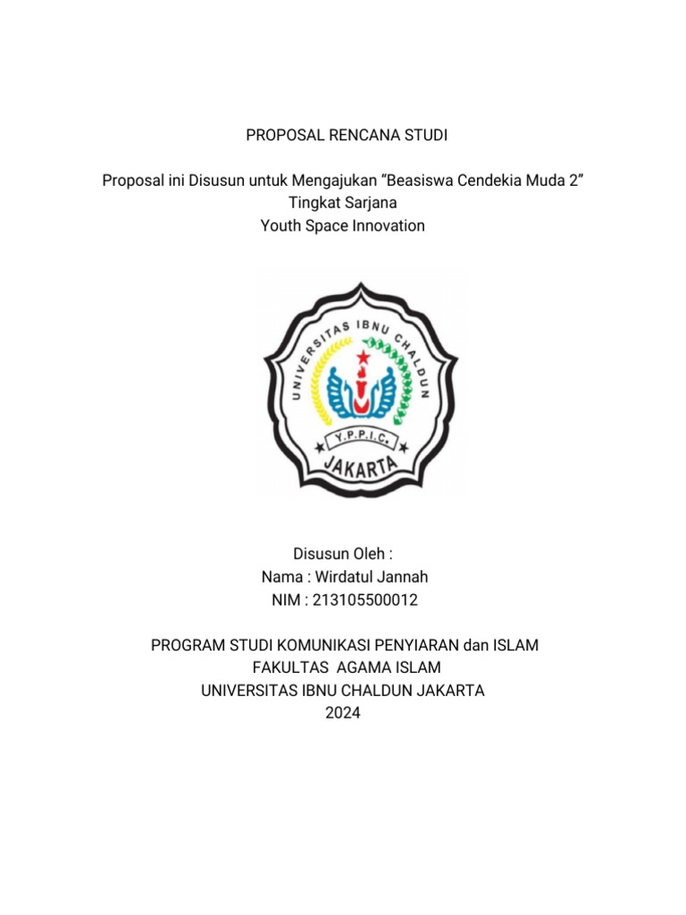 PROPOSAL Rencana Study | PDF