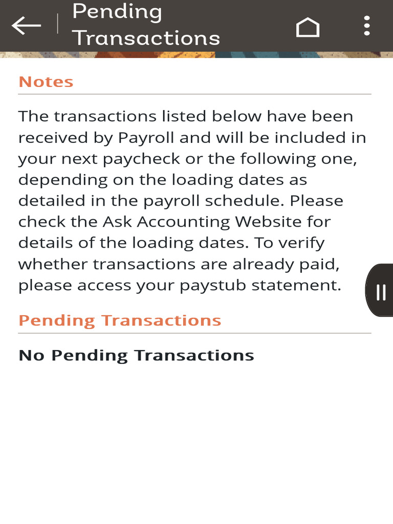 GP - Pending Transactions Fluid | PDF