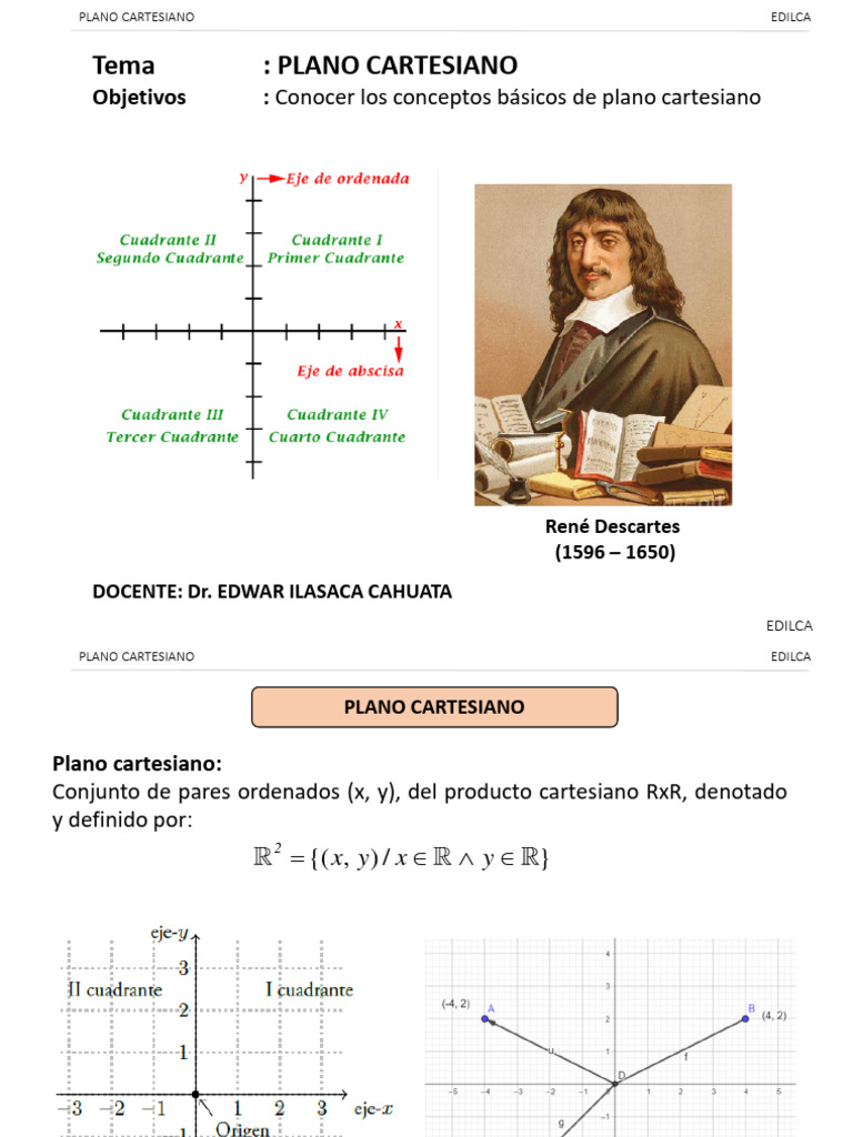 Diaposi-Geo Ana Plano Cartesiano | PDF | Vector Euclidiano | Sistema de ...