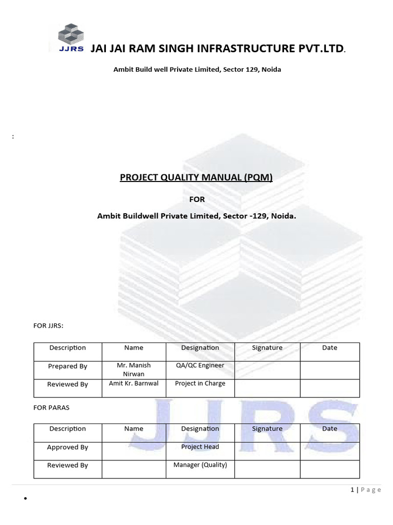 Paras PQM | PDF | Quality Management | Quality Management System