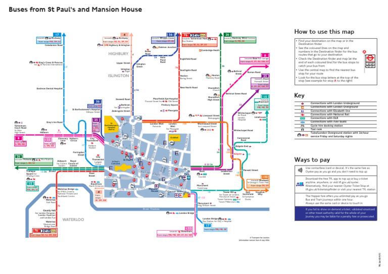 ST Pauls and Mansion House A4 - BUS | PDF | London | Passenger Rail ...