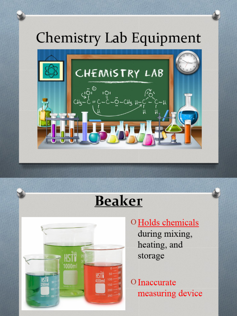 Essential Chemistry Lab Equipment Guide | PDF | Filtration | Liquids