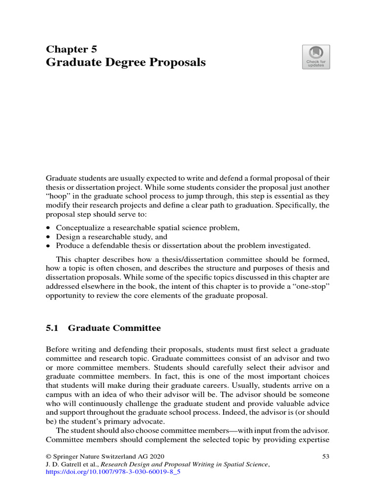 ch5 Graduate Degree Proposals Research Design and Proposal Writing in ...