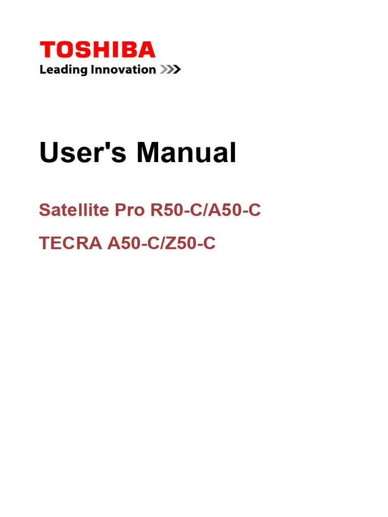 Satellite Pro r50c | PDF | Electromagnetic Compatibility | Alternating ...