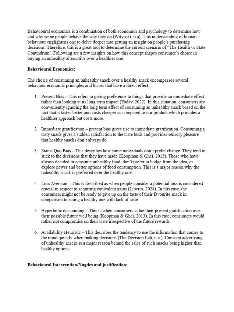 DA Unit 4 Microeconomics | PDF | Behavioral Economics | Behavior