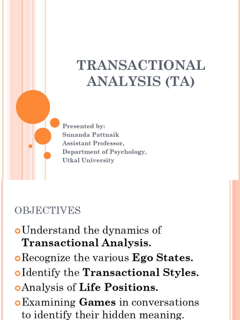 Transactional Analysis Mba | PDF | Communication | Social Psychology