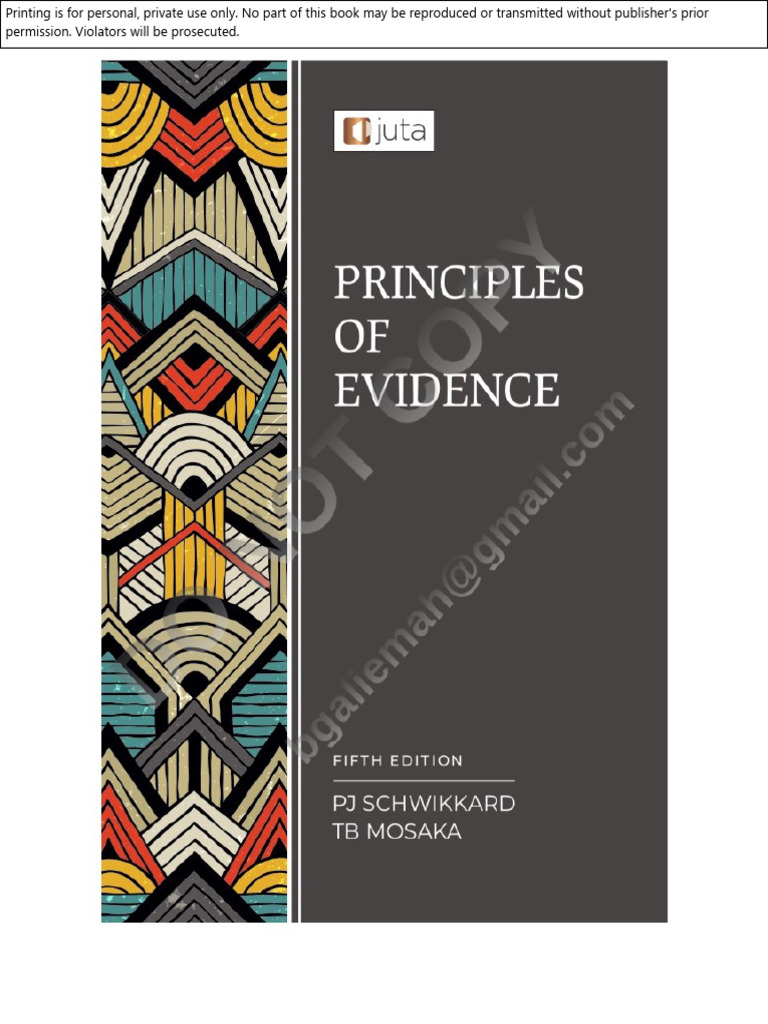 5TH ED Principles of Evidence | PDF | Printing | Graphic Design