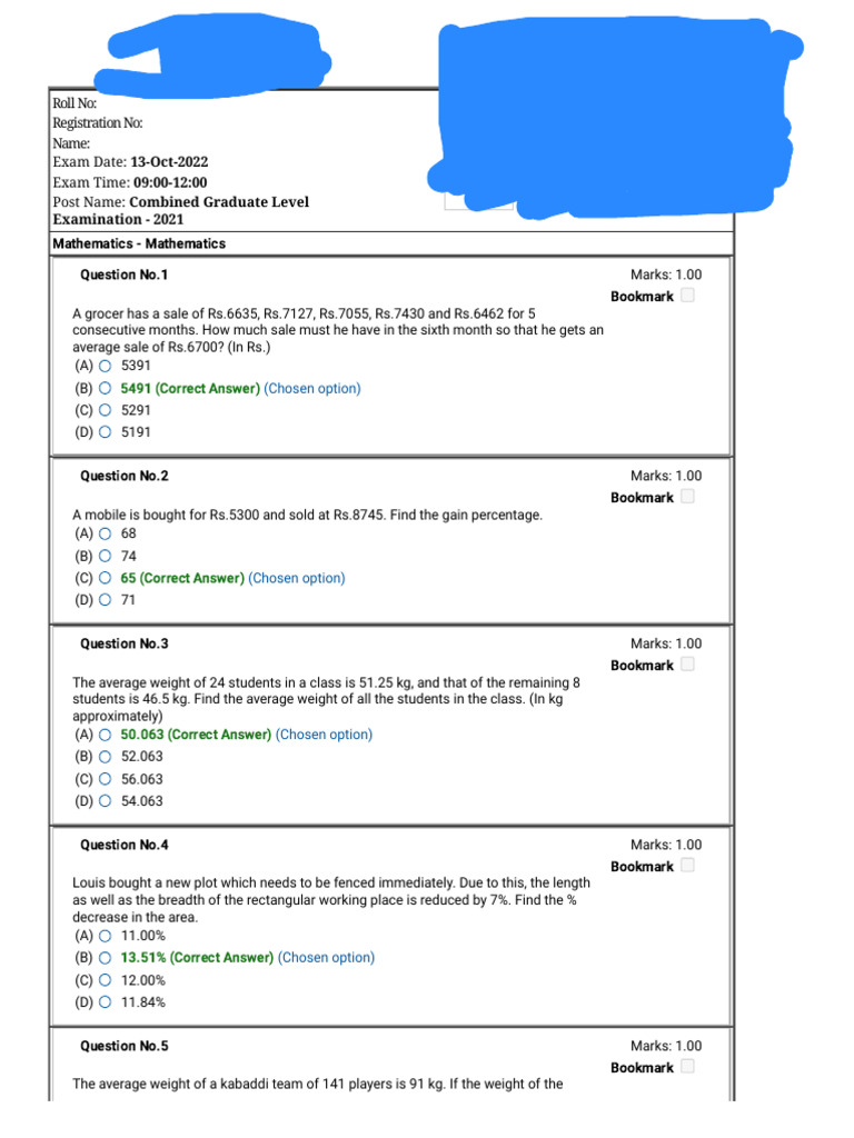 Ossc CGL 13 Oct 1st Shift 2024 | PDF | Speed | Taxes