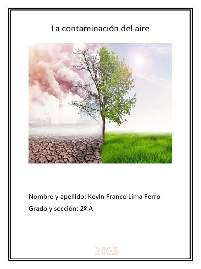 La Contaminación Del Aire | PDF | Contaminación | La contaminación del aire