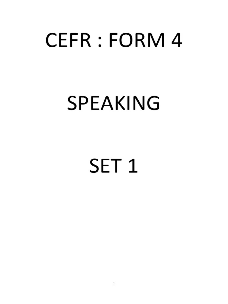 Speaking Paper 3 SPM Trial Set A | PDF | Cognition | Human Communication