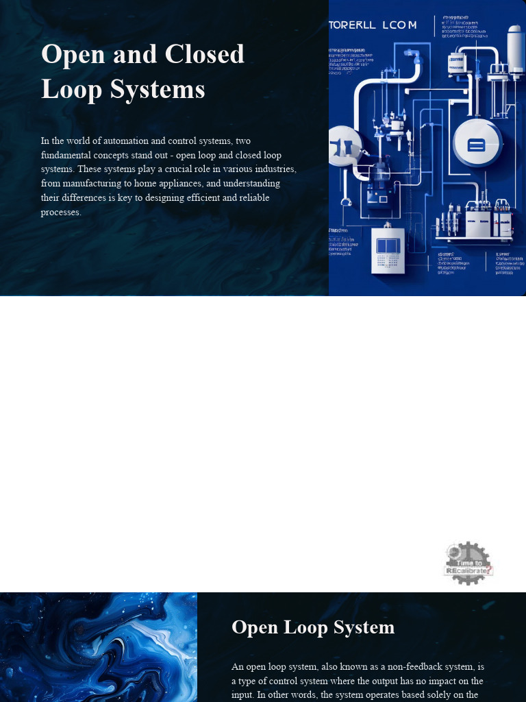 Open and Closed Loop System | PDF | Feedback | Control Theory