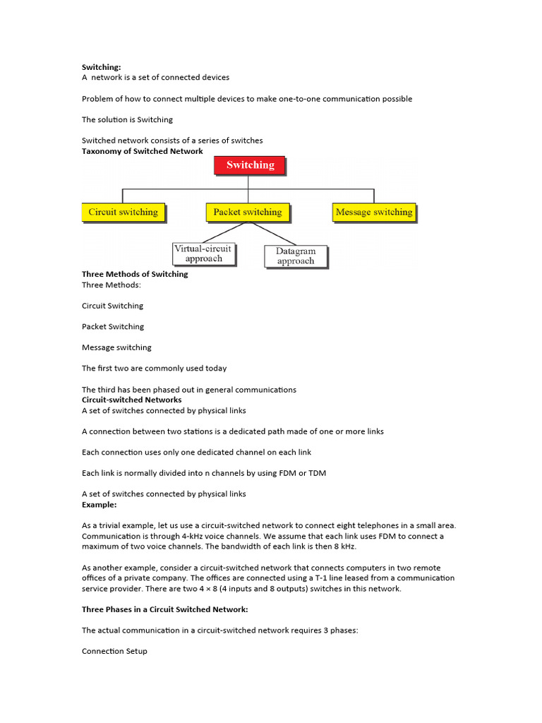 Cs601 Notes | PDF | Computer Network | Internet Protocols