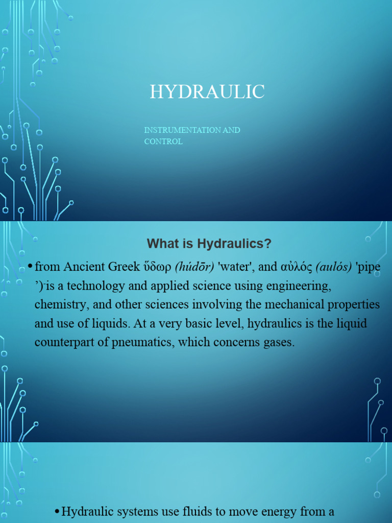 Hydraulics | PDF | Hydraulics | Pump