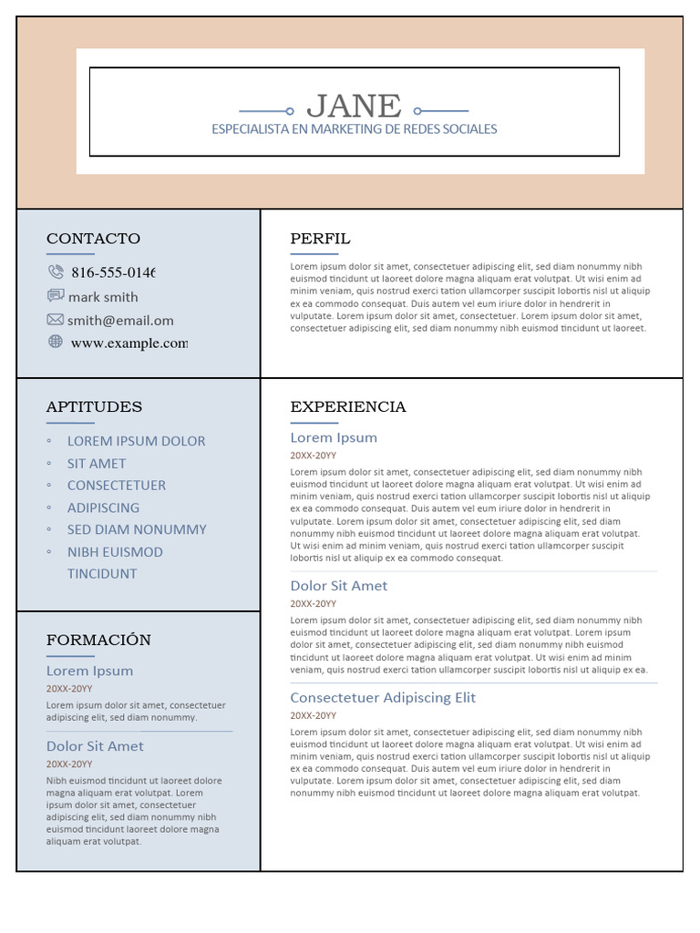 plantilla cv jk | PDF