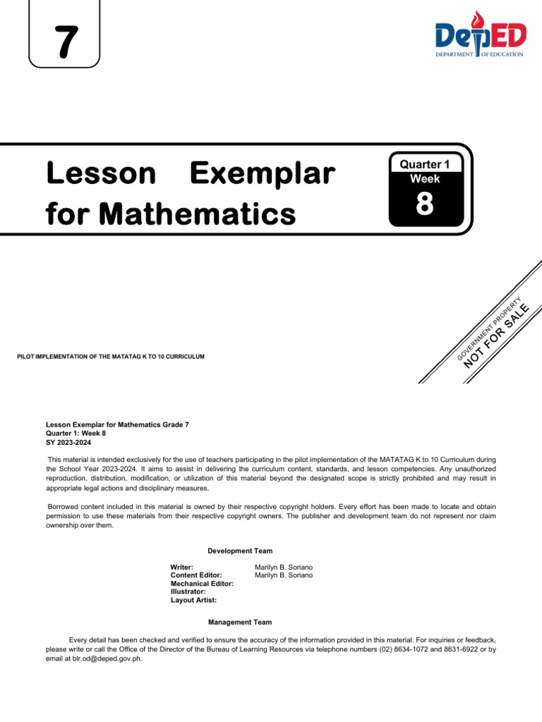 FM LE V4 G7 Mathematics W8 A3 Garvida 2 | PDF | Cognition | Arithmetic