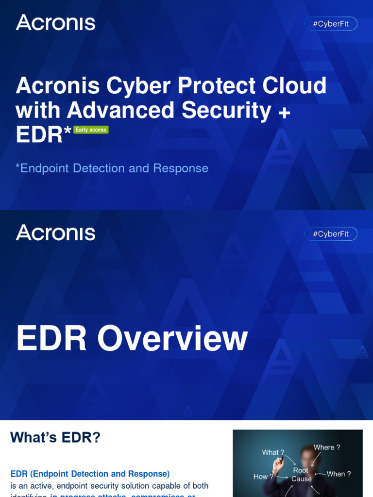 Training Deck Partner Acronis Cyber Protect Cloud Advanced