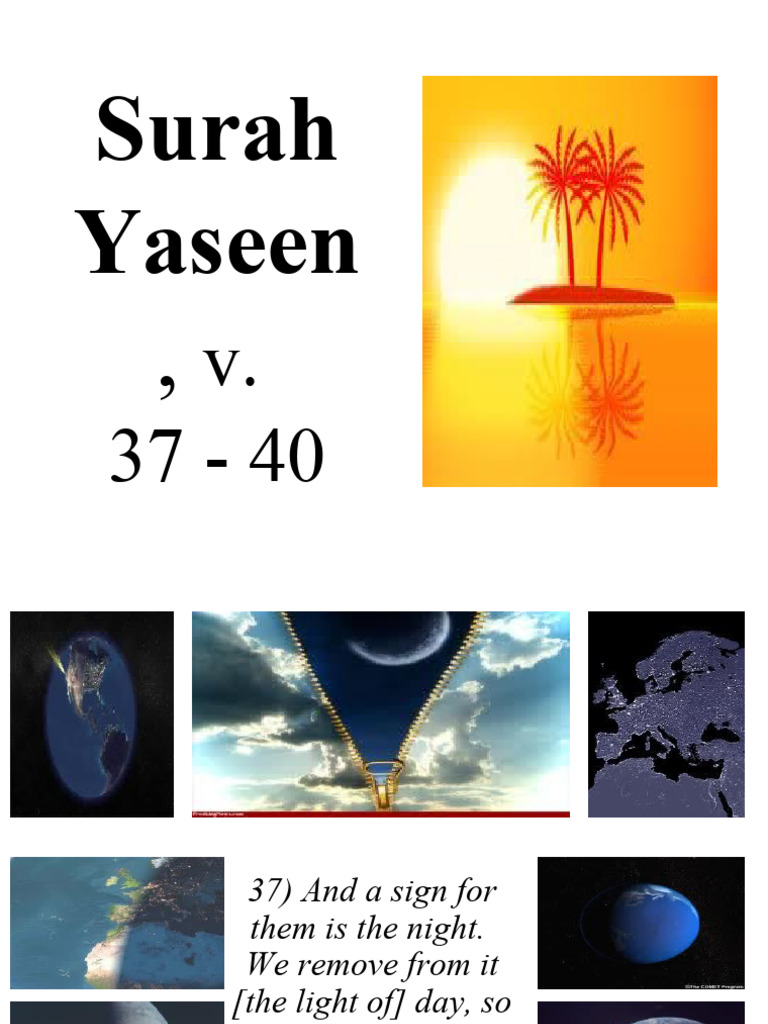 Surah-Yasin(37-40) | PDF | Earth | Sun