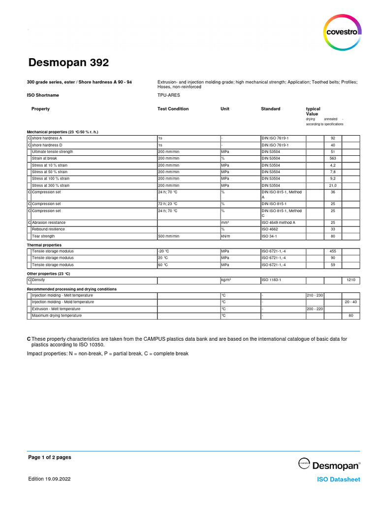 Desmopan 392 - en - 00231131 05124001 19913747 | PDF | Medical Device ...