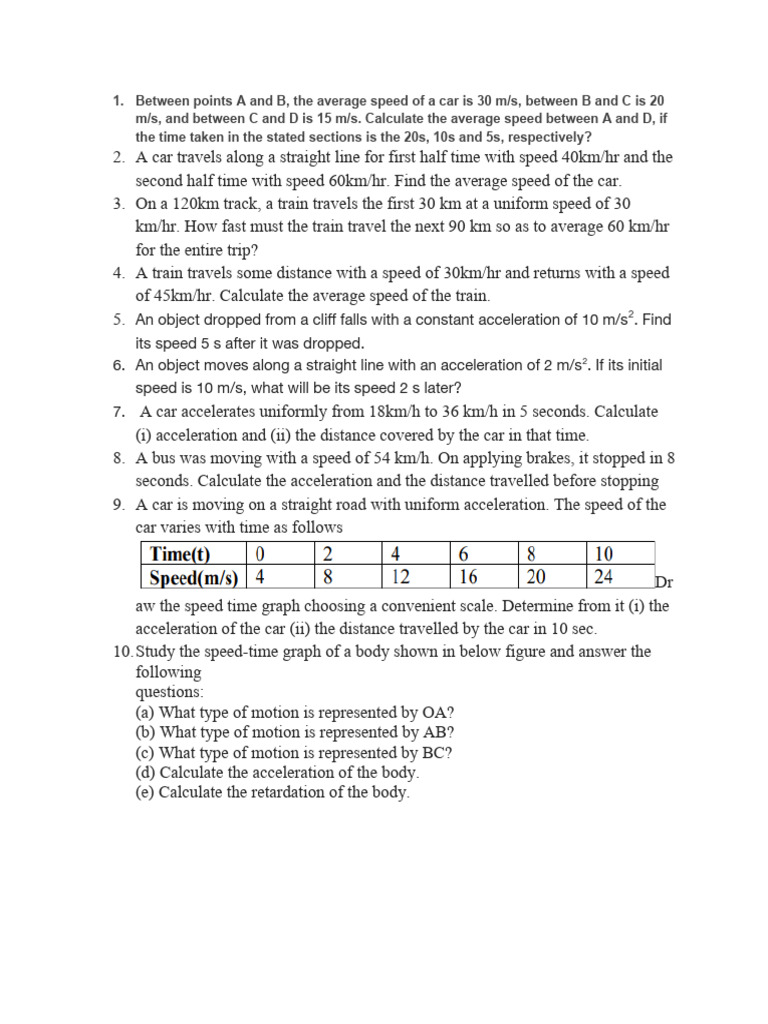 Motion Practice Work Sheet | PDF